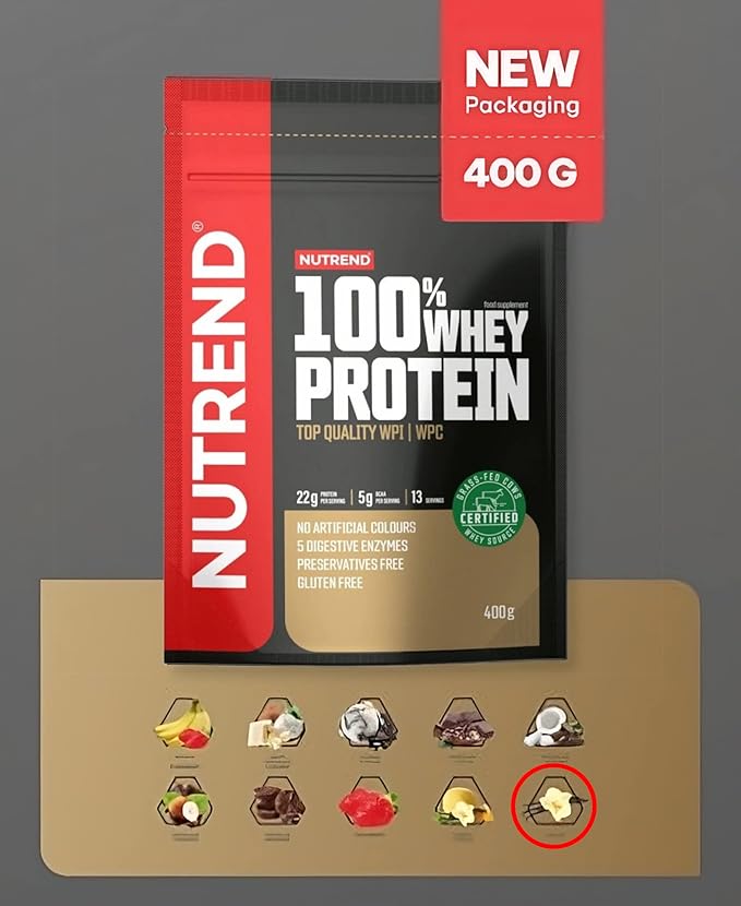 Nutrend 100% Whey Protein, Vanilla - 400g : Amazon.co.uk: Health ...