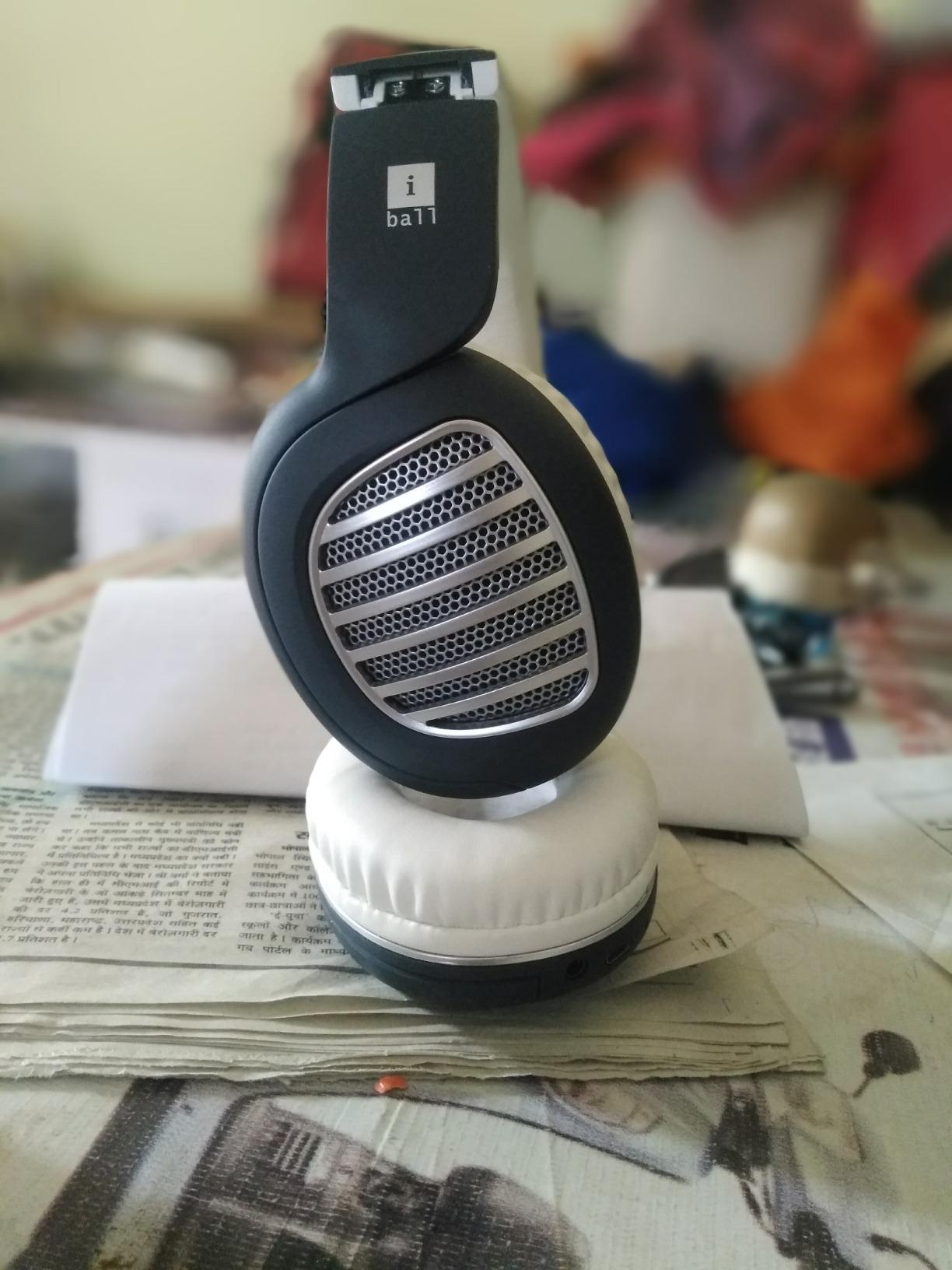 (Refurbished) iBall Decibel Bluetooth 5.0 Headphone with SD/FM/Alexa ...