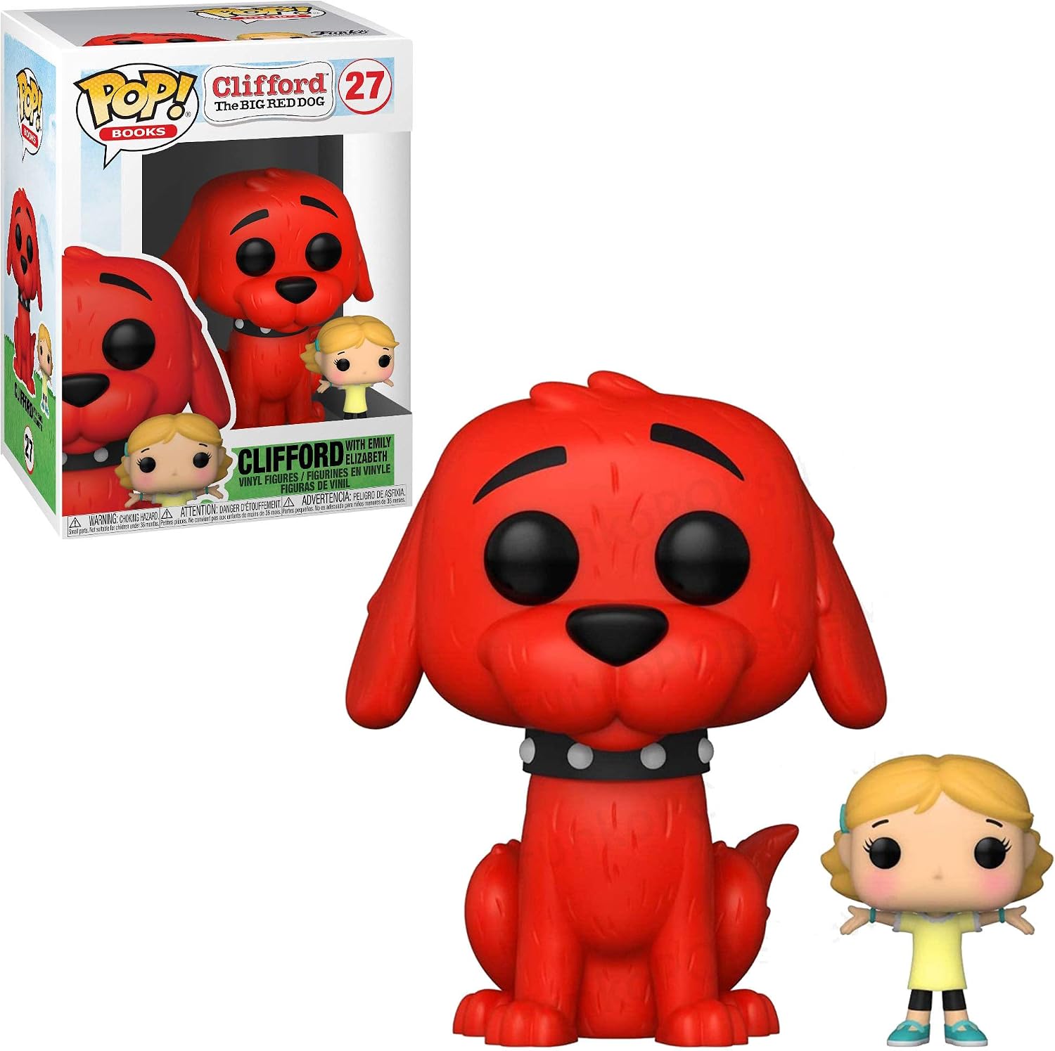 Amazon.com: Funko Pop! & Buddy: Clifford - Clifford with Emily Vinyl ...