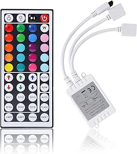 Amazon.com - BZONE RGB LED Controller 2-Port 4Pin Dual Output with 44 ...