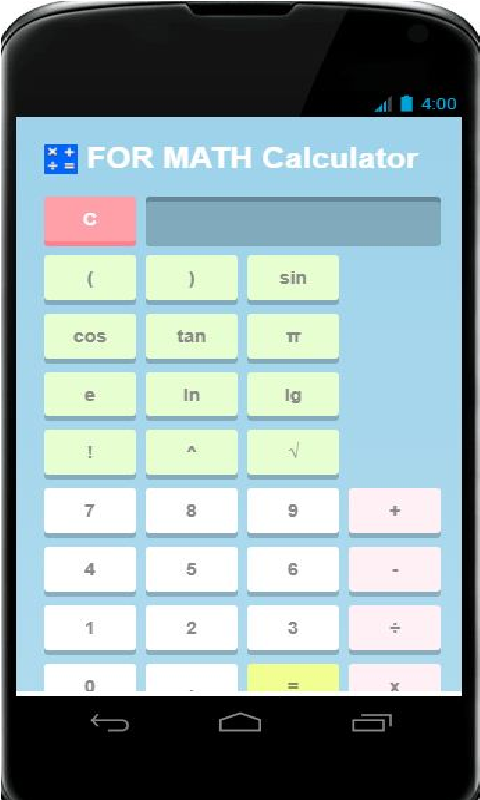 FOR MATH Calculator - App on Amazon Appstore