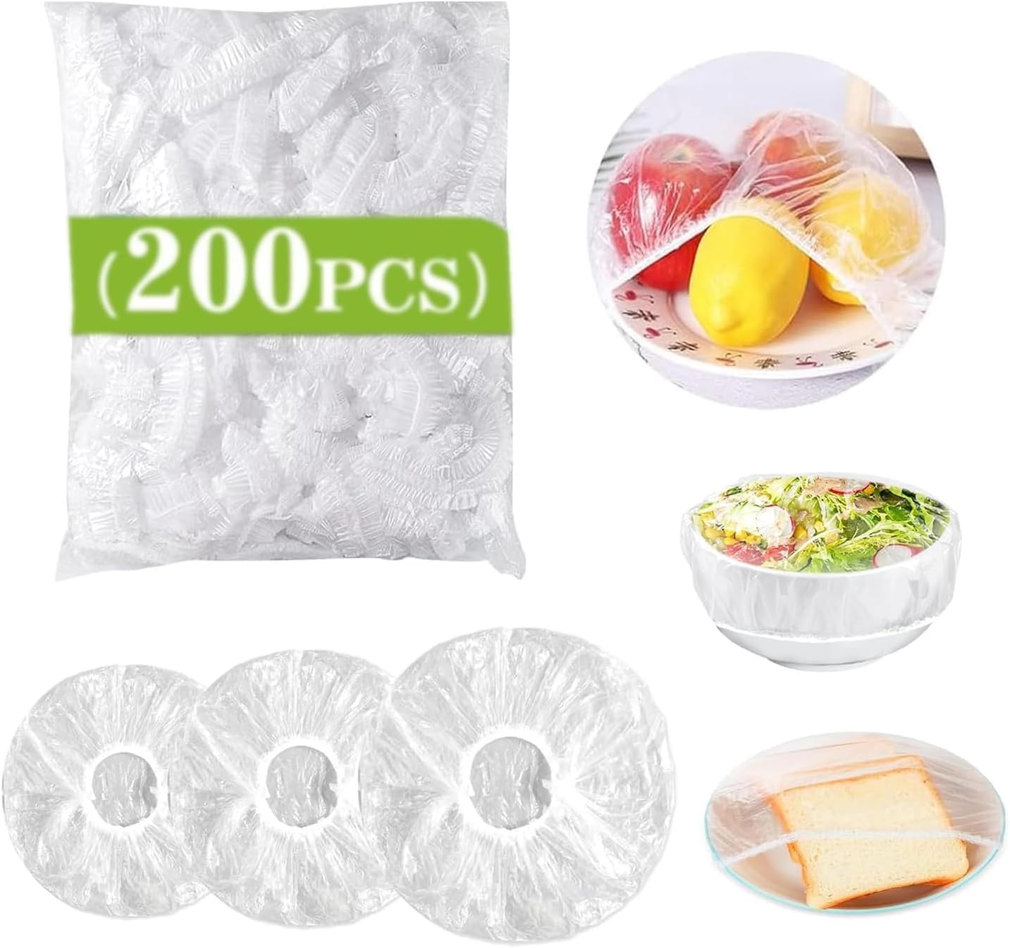 Amazon.com: Plastic Bowl Coversfor Bread Proofing, Reusable Elastic ...