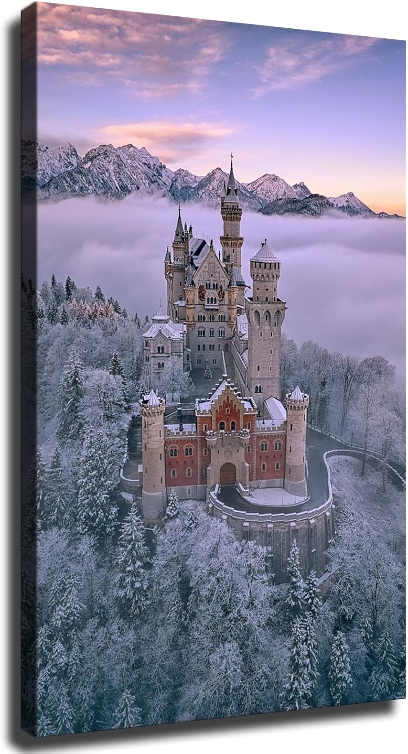 Amazon.com: Neuschwanstein Castle Poster Wall Art for Living Room ...