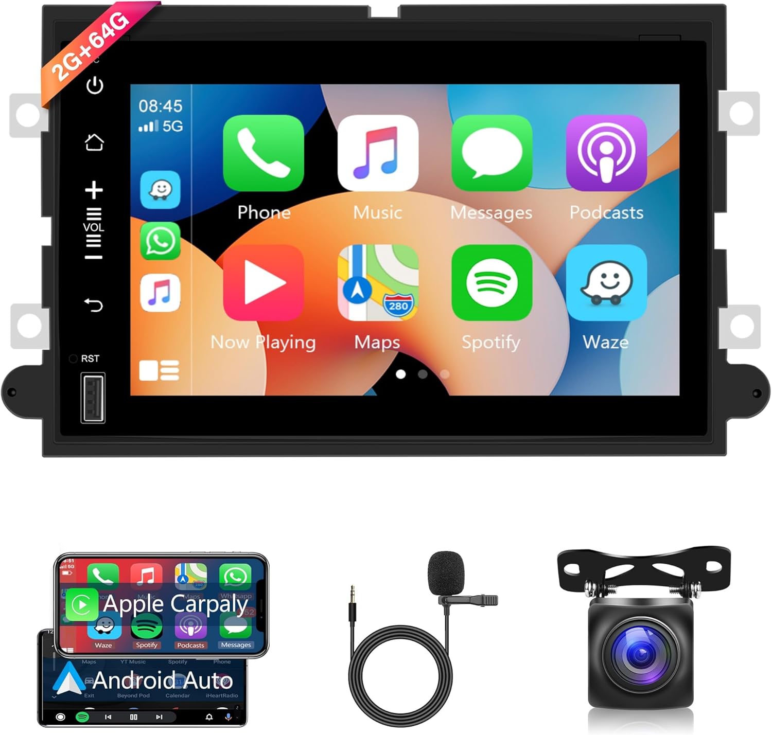 Amazon.com: Android Car Stereo for Ford F150 F250 F350 Fusion Edge ...