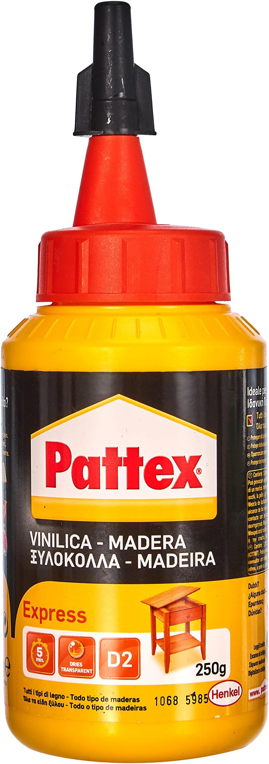 Pattex Colla Vinilica Express colla per legno ad incollaggio rapido ...