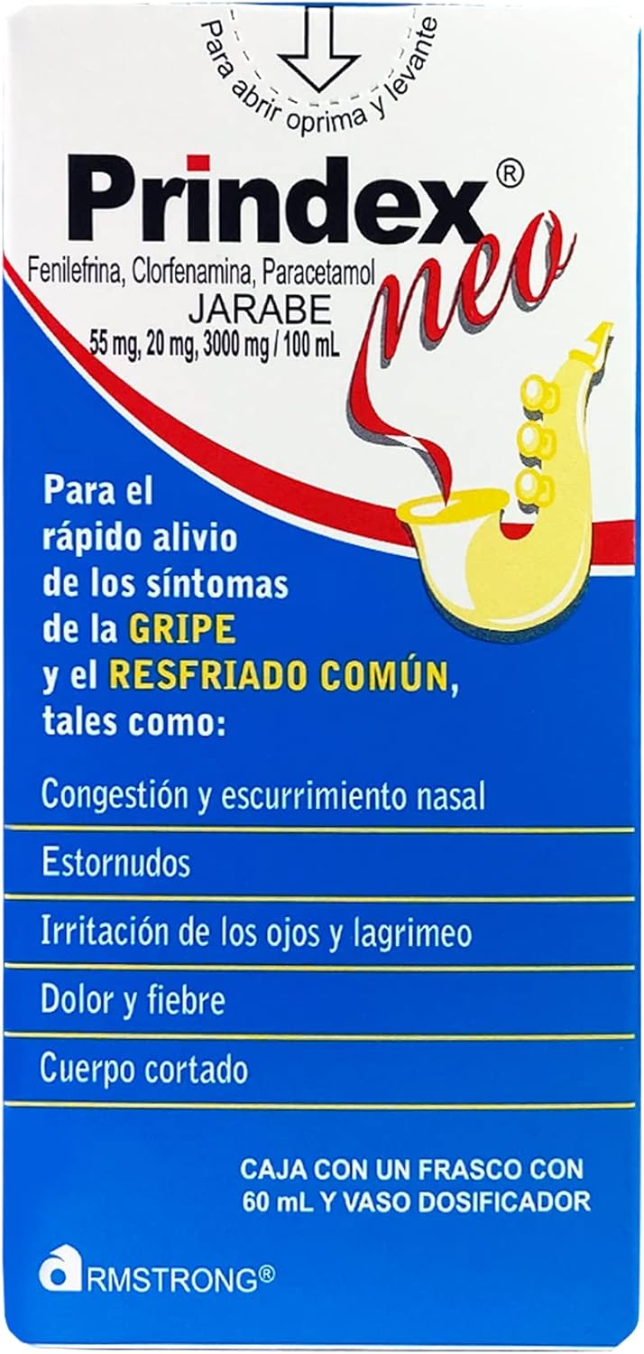 Prindex Neo Jarabe 60 ml : Amazon.com.mx: Salud y Cuidado Personal