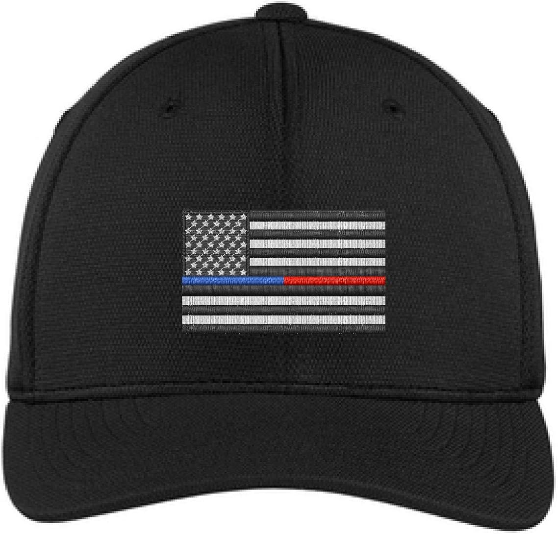 Embroidered Thin Blue Red Line Subdued American Flag Police ...
