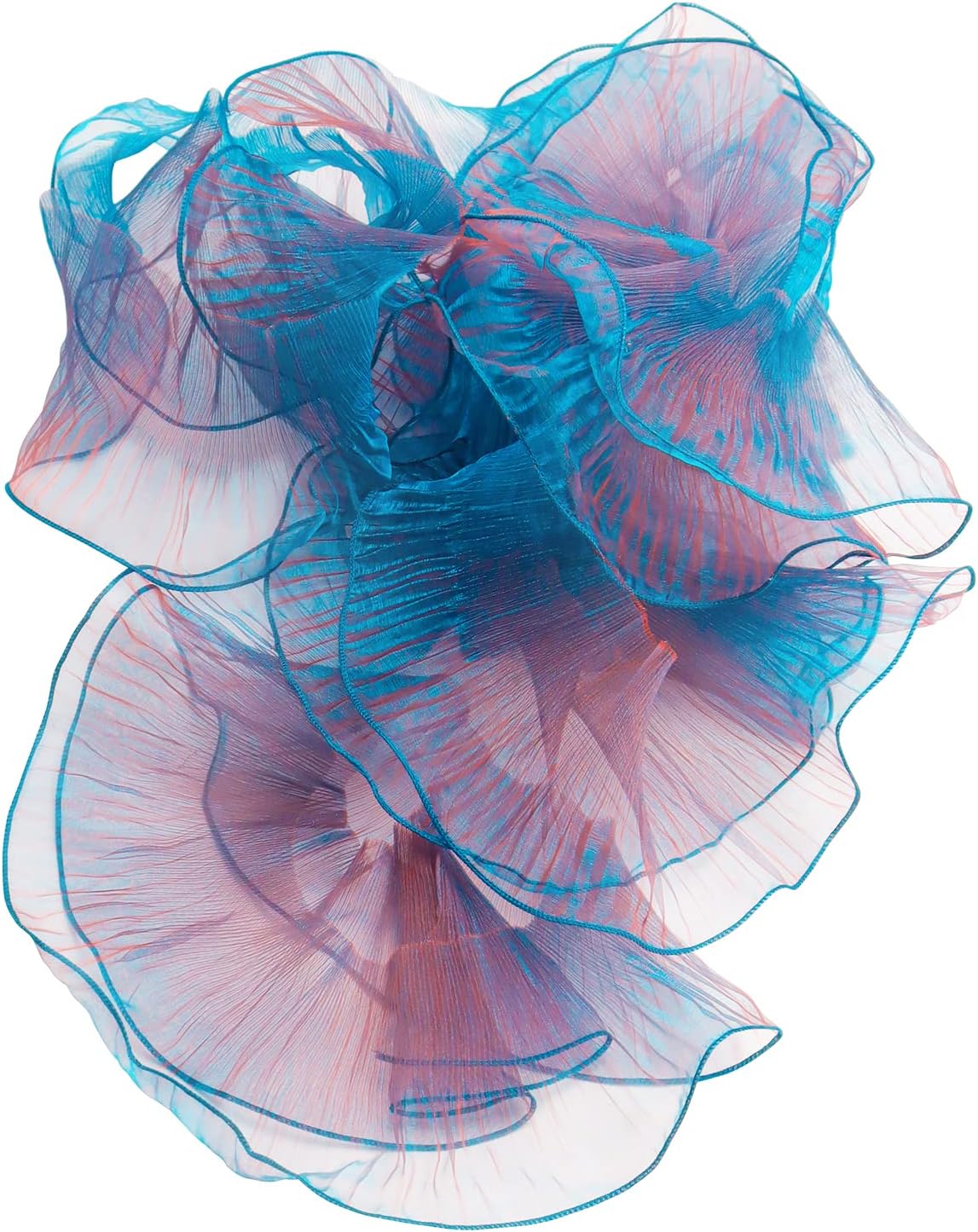 Amazon.com: 5 Yard Wide Retro Ruffle Pleated Chiffon Organza Tulle ...