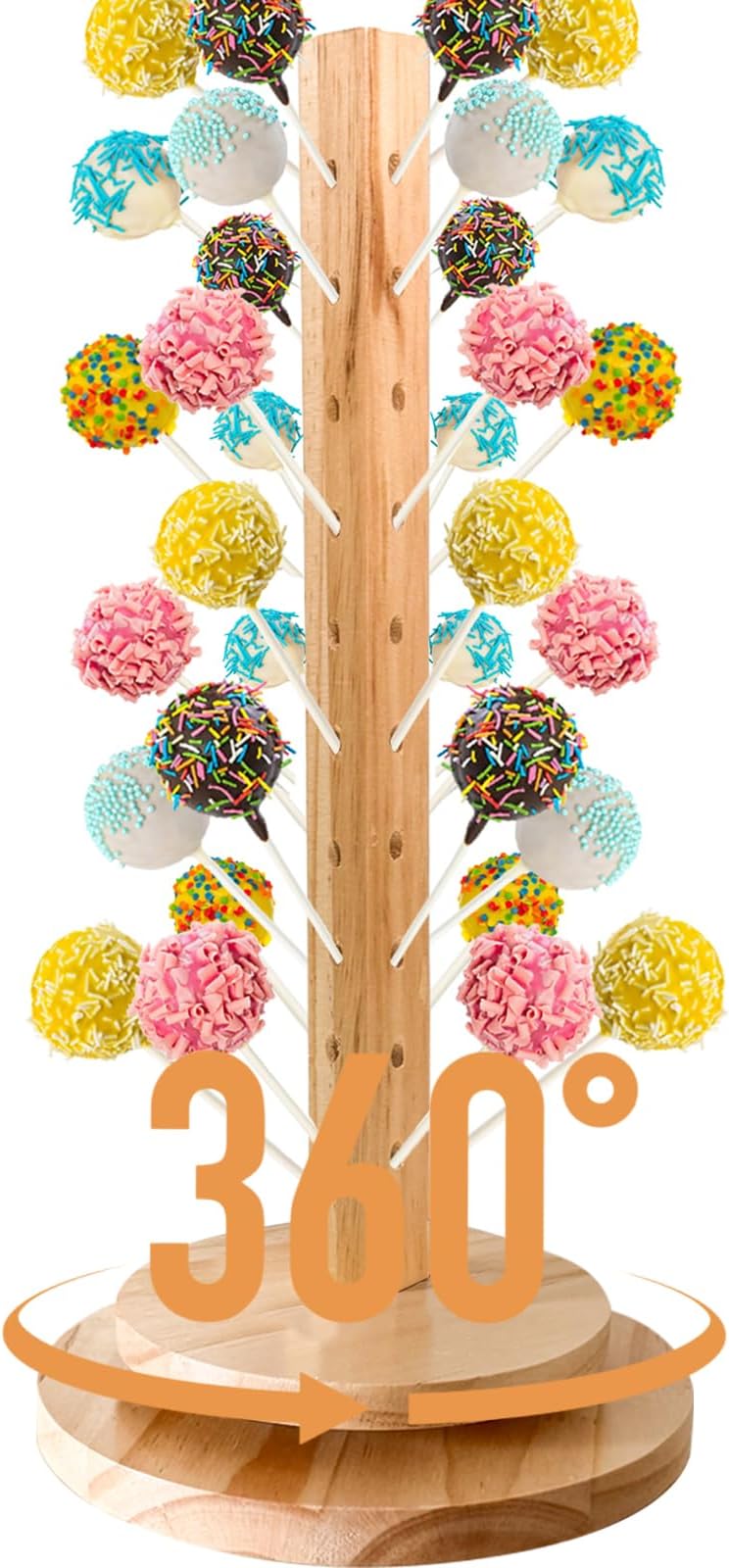 Amazon.com | Relaxing Garden Wood Cake Pop Stand /w 300 Pcs Cake Pop ...