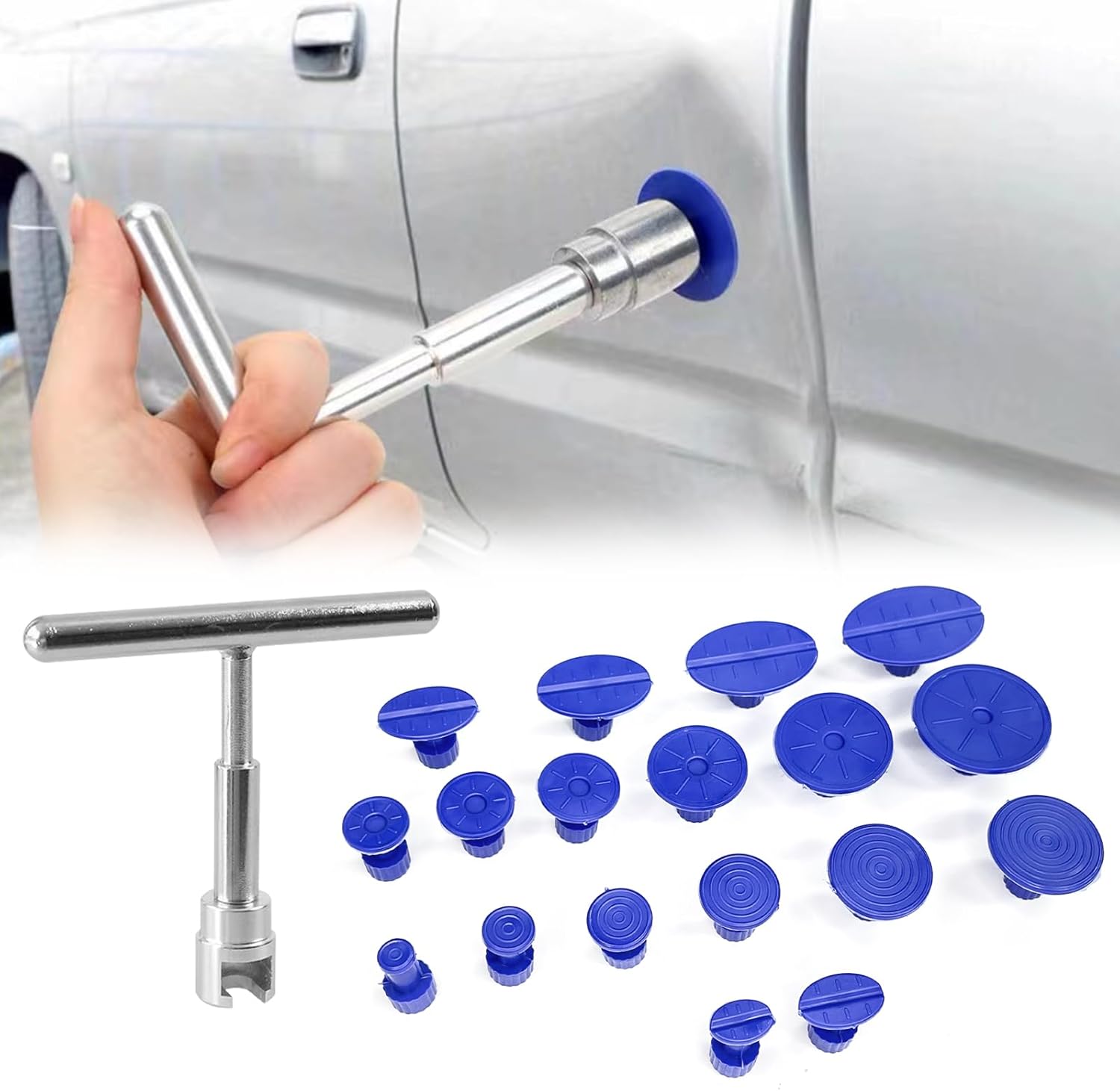 Amazon.com: tobenbone 18 Pcs Car Dent Puller, Paintless Dent Repair ...