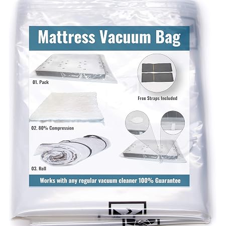 Amazon.com: Mattress Vacuum Bag, Sealable Bag for Memory Foam or Inner ...