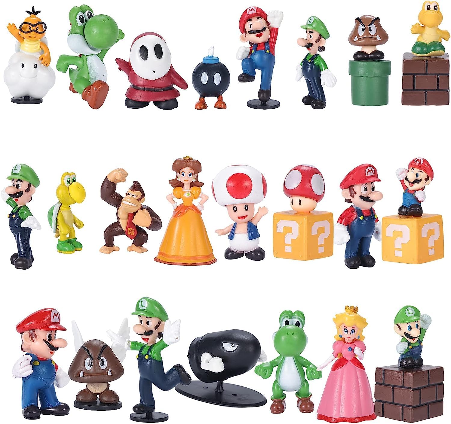 Mario Toys,Super Mary Action Figures Toys,Mario Characters，Mario Bros ...