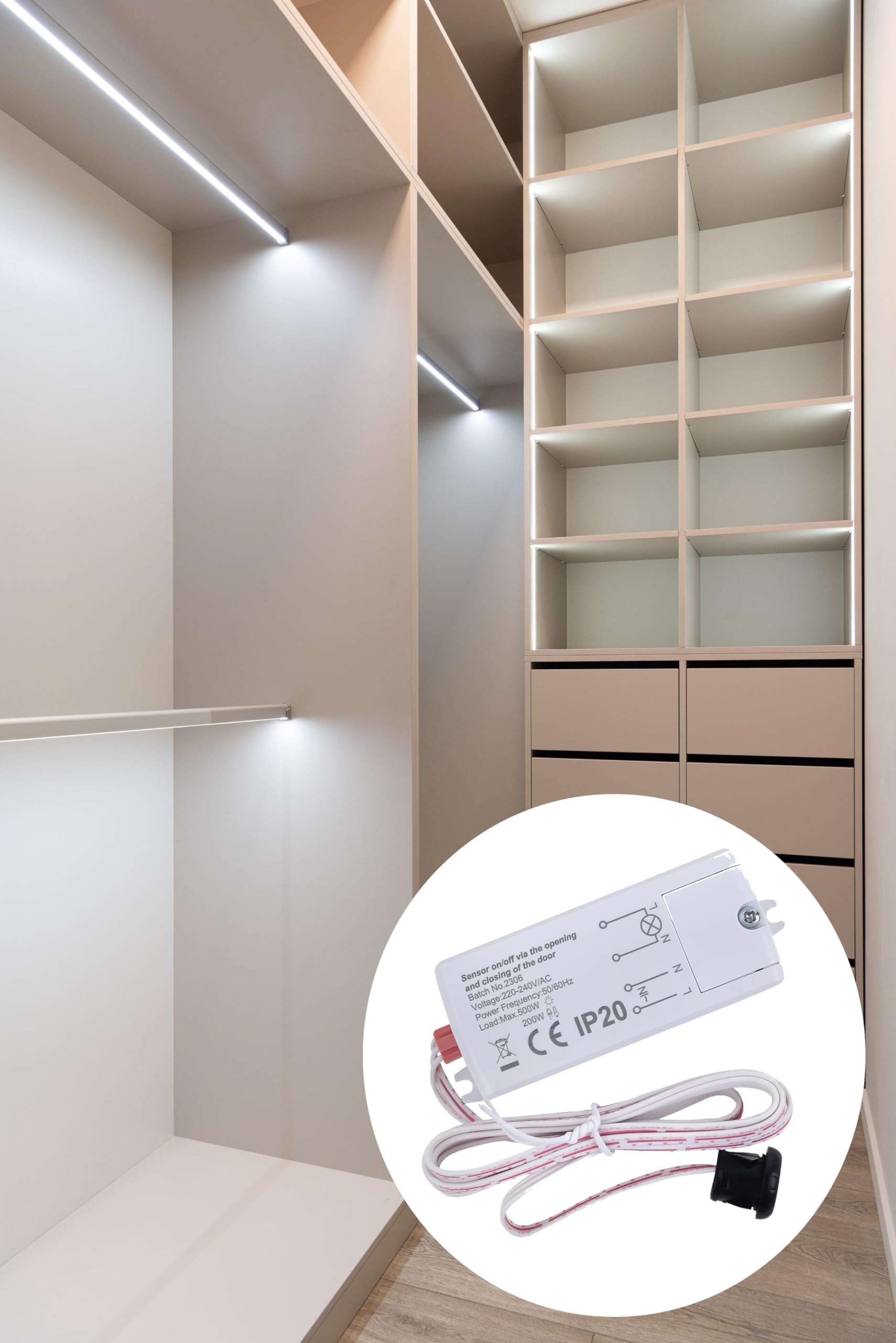 Closet Door With Sensor Lights Motion Sensor Lights With Switches At