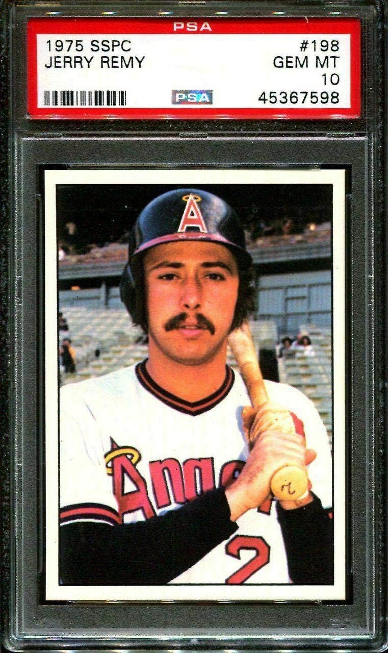 Amazon.com: 1975 Sspc #198 Jerry Remy Rc Pop 5 Psa 10 B2801870-598 ...