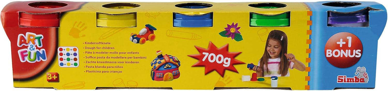 Simba 106322264 “Art & Fun Clay Dough Set, 700 g – TopToy