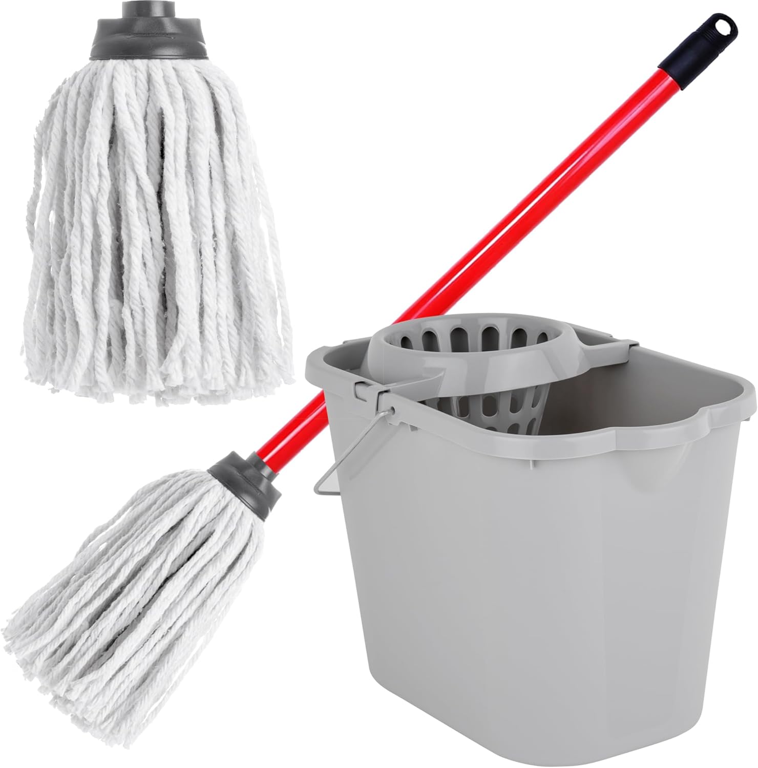 Cotton Floor Mop Super Absorbent Cotton Mop Head With Handle Ideal Mop ...