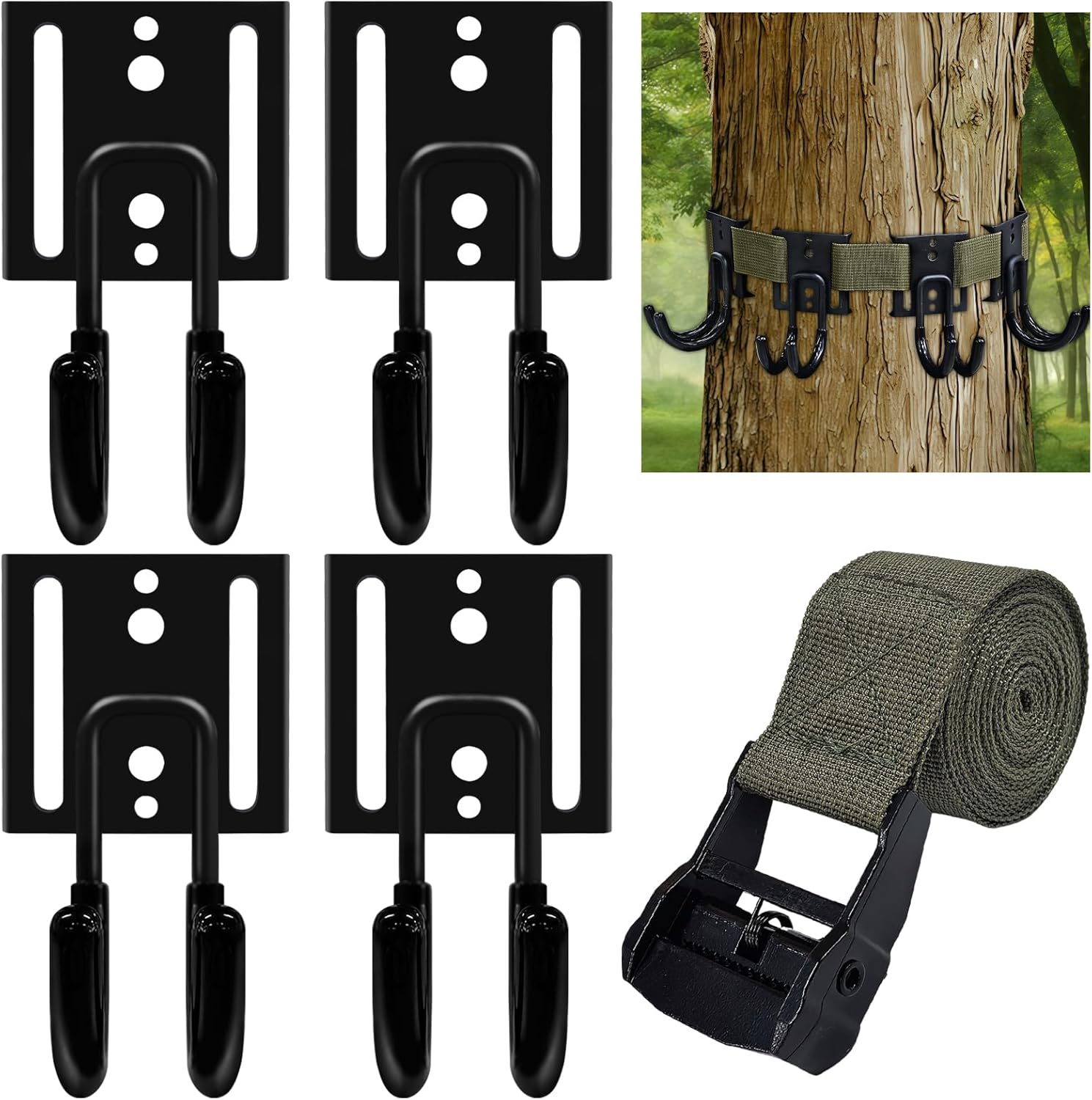 Amazon.com : Treestand Strap Gear Hangers for Hunting，Gears Bow Hunting ...