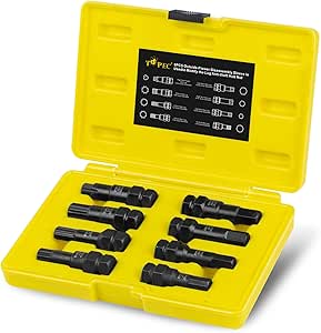 Topec Outside 8pcs Locking Lug Master Key Set, SAE/Metric Disassembly ...