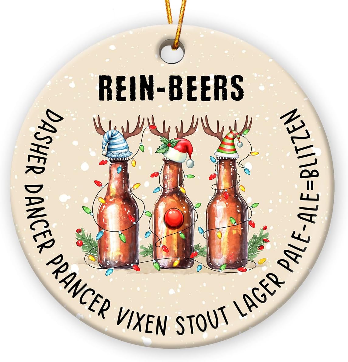 Amazon.com: Beer Christmas Ornament 2025 - Funny Beer Gifts for Men ...