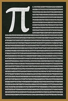 Amazon.com: Math Poster For High School Mathematical Number PI to 1801 ...