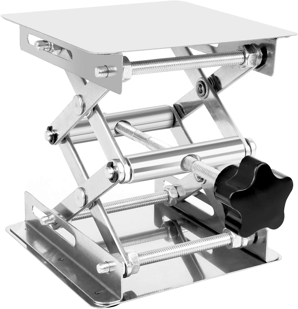 Stainless Steel Lab Jack Stand Table Lift Laboratory Jiffy Jack 4" x 4 ...