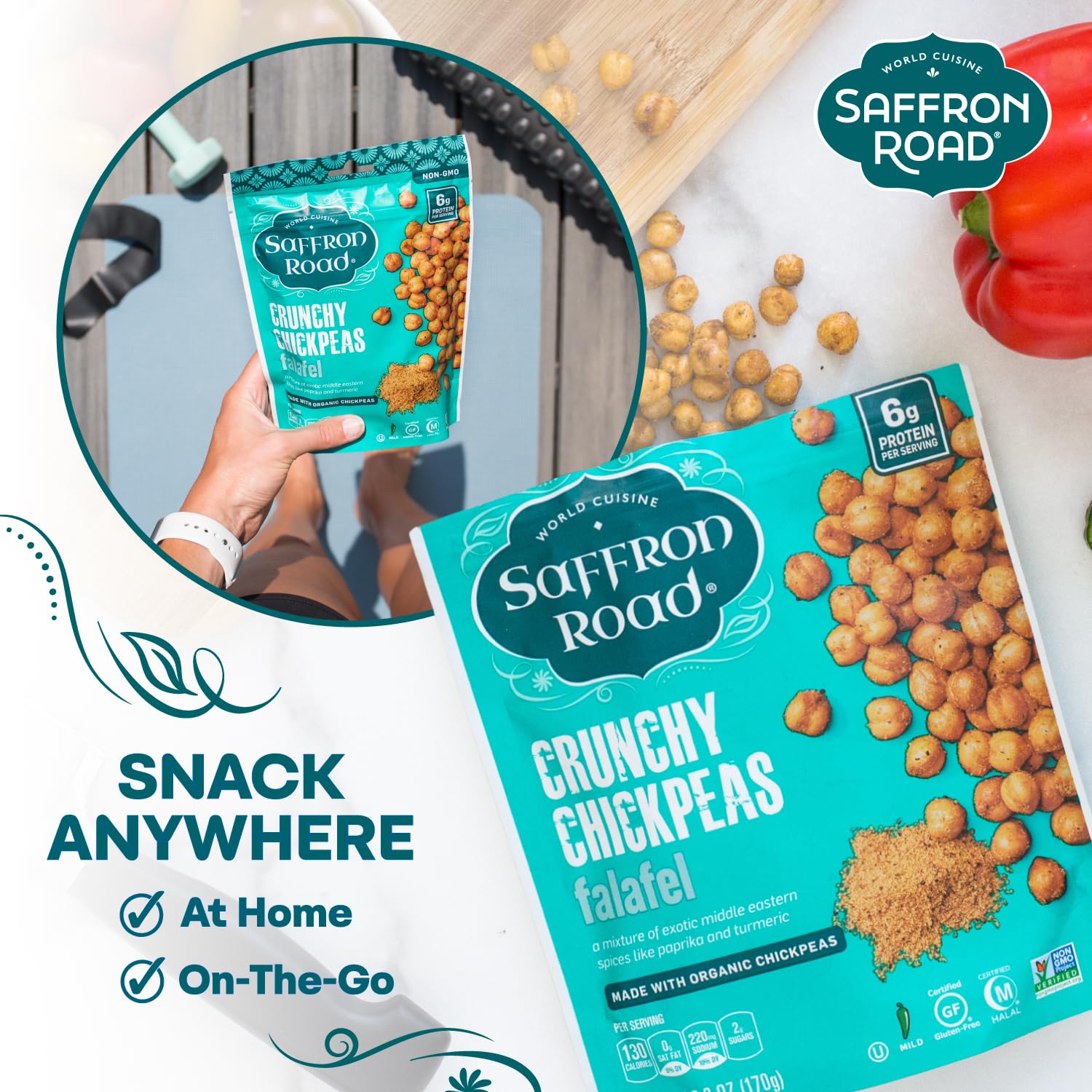 Snapklik.com : Saffron Road Roasted And Crunchy Falafel Chickpeas High ...