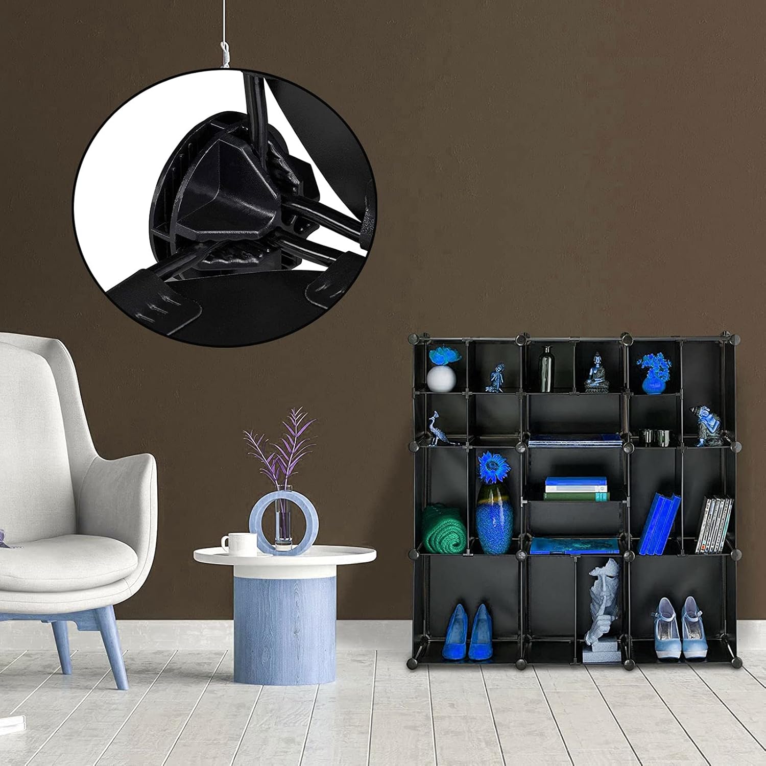 40pcs Wire Cube Plastic Connectors Plastic Closet Connectors Cube ...