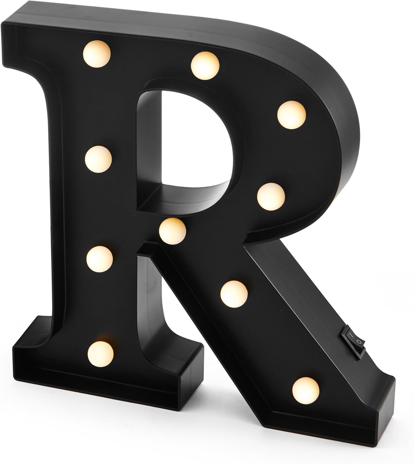Amazon.com: Elements 10" Plastic Black LED Letter R Light