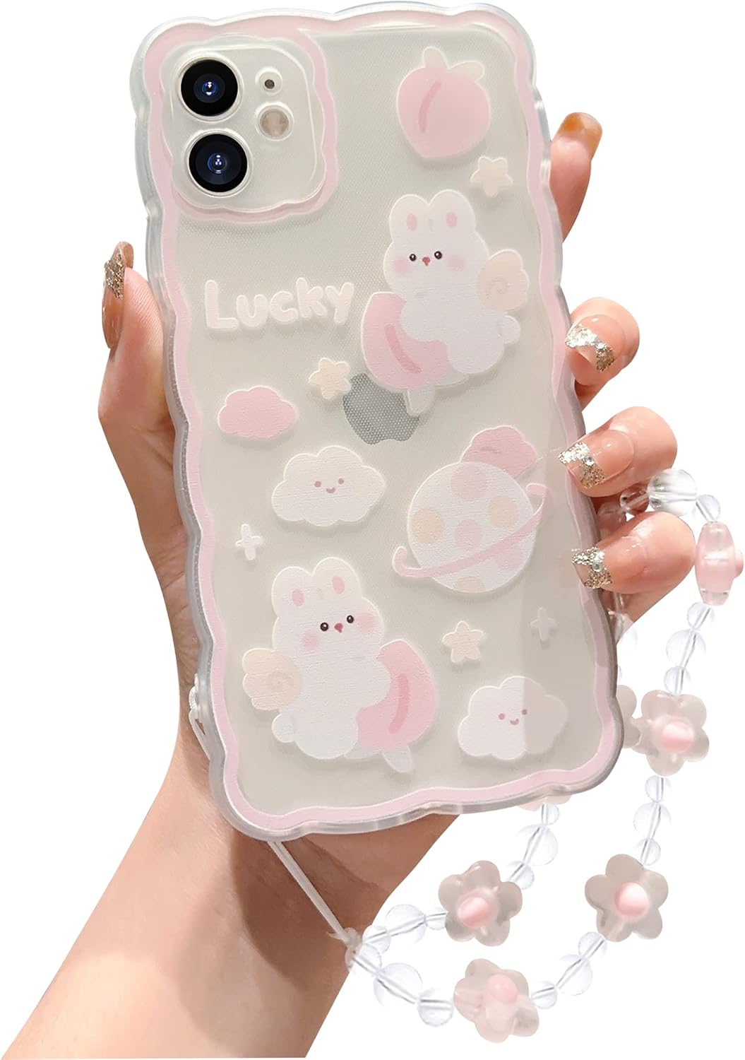 Amazon.com: ZSYTZL Compatible with iPhone 12 Case Cute Cartoon Peach ...