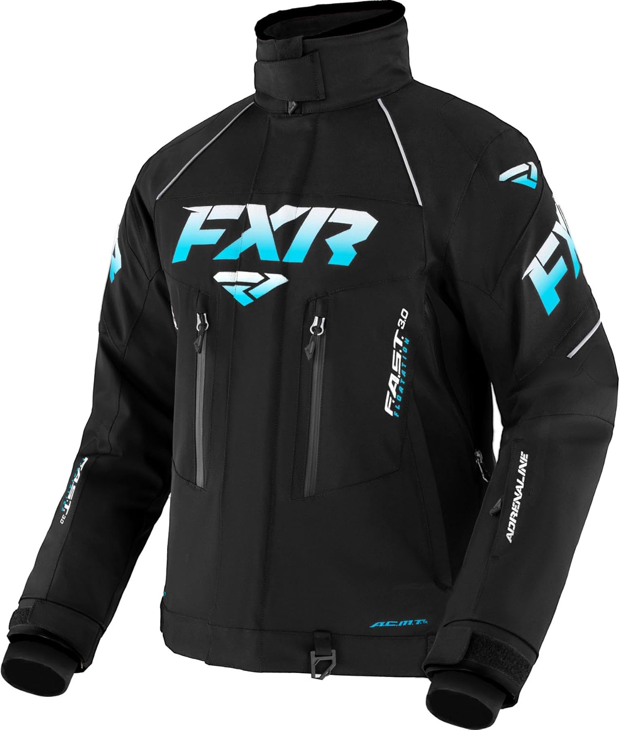 Amazon.com: FXR Women's Adrenaline Snowmobile Jacket 2025 (Black/Sky ...