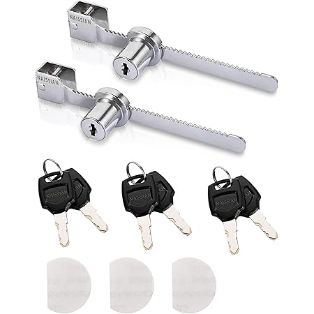 Naissian Sliding Glass Door Ratchet Lock, Lock for Sliding Glass ...