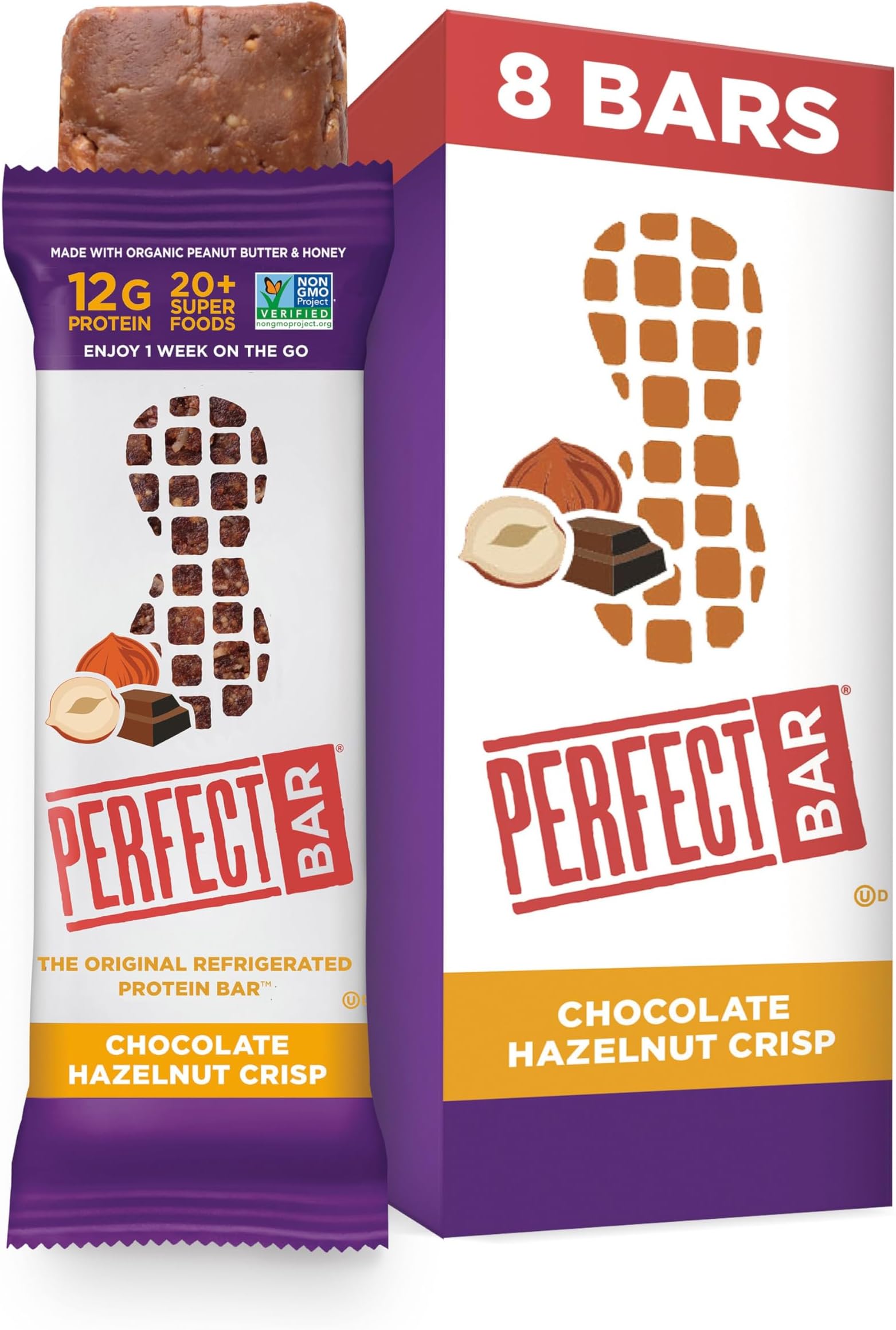 Amazon.com: Perfect Bar Mini Gluten-Free PB&J Refrigerated Protein Bar ...