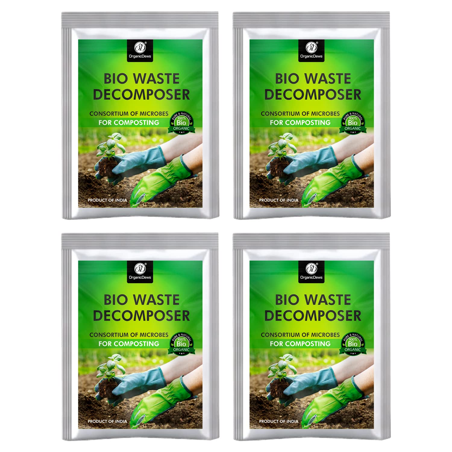 OrganicDews Bio Waste Decomposer (4 Kg) - Microbial Inoculum Accelerate ...