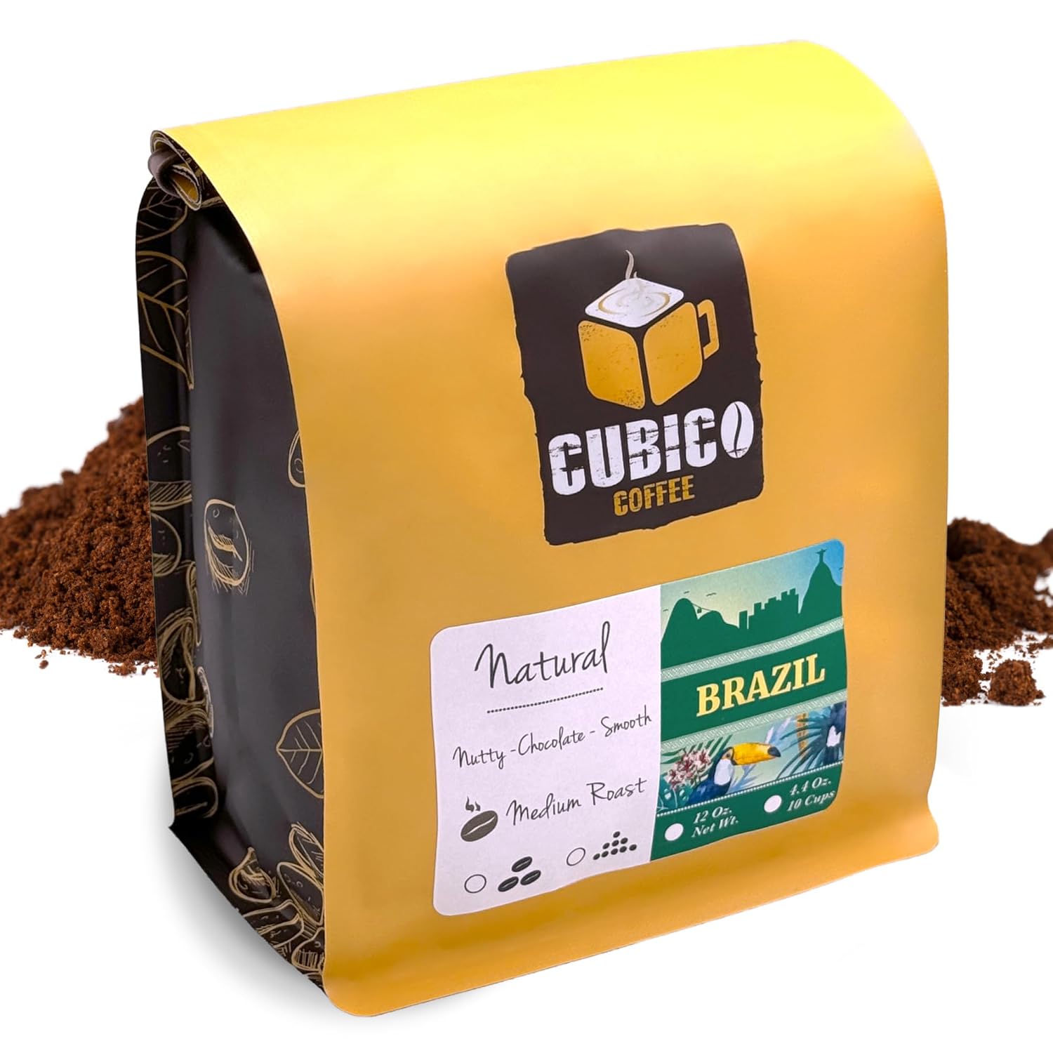 Amazon.com : Brazil Coffee, Ground Coffee, Premium Brazilian Santos ...
