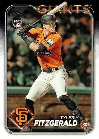 Amazon.com: 2024 Topps Baseball #602 Tyler Fitzgerald Rookie Card ...