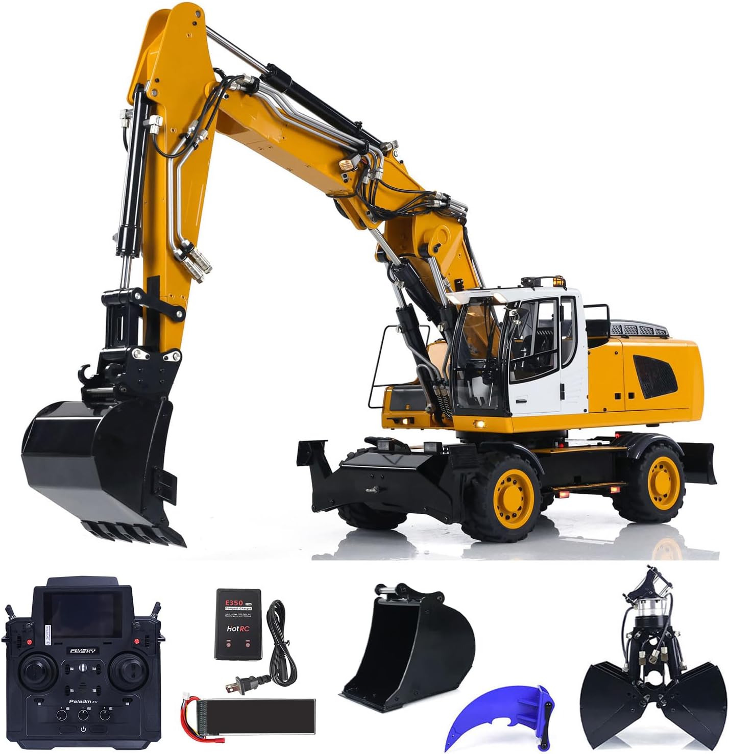 TOUCAN RC HOBBY 1/14 946 Radgesteuerter Hydraulikbagger Schaufelgreifer ...
