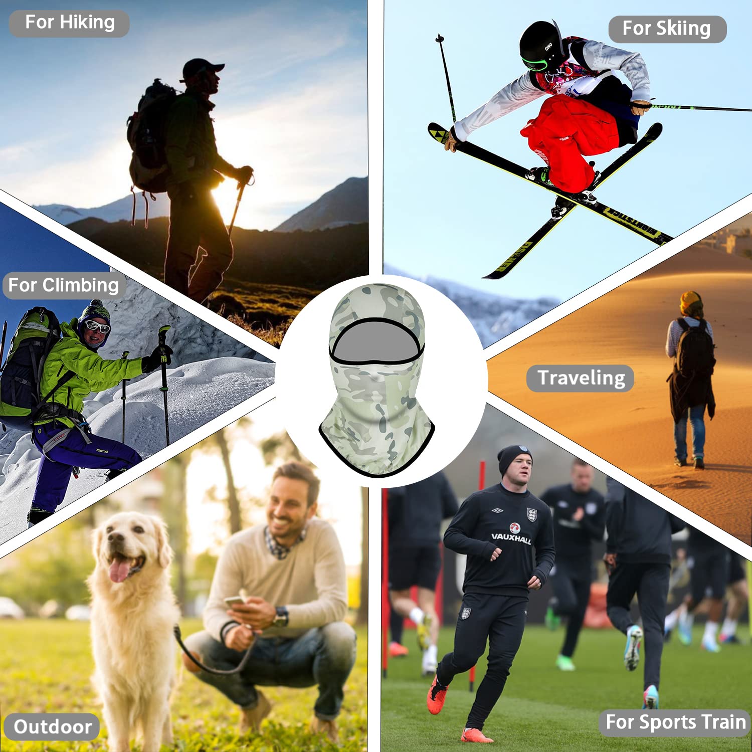 Snapklik.com : Balaclava Face Mask, Ski Mask For Men Women Football ...