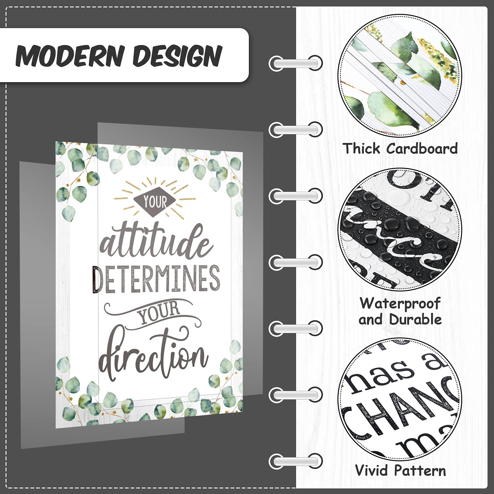 Snapklik.com : Epakh 13 Pcs Eucalyptus Bulletin Board Posters Classroom ...