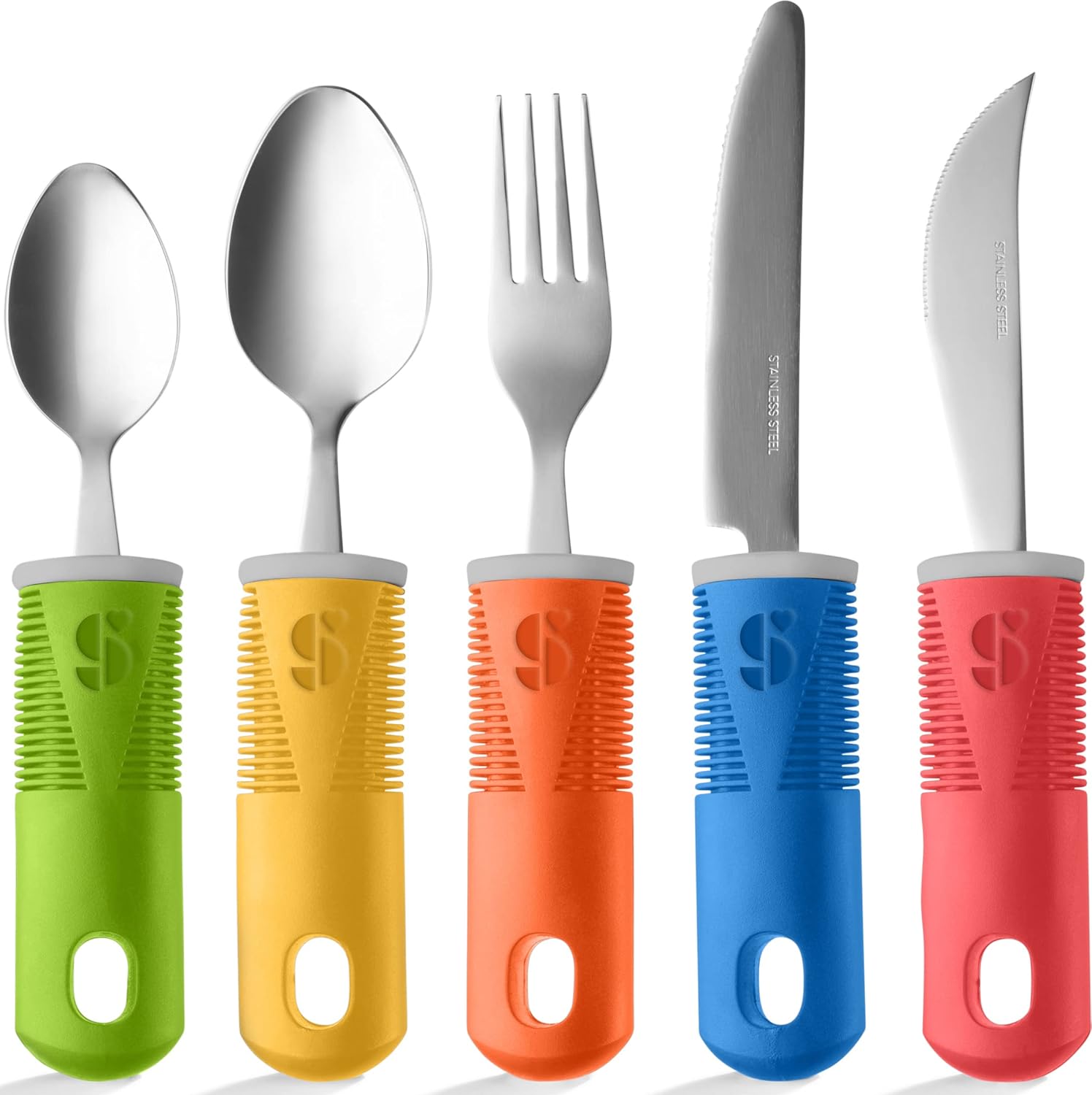 Buy Special Supplies Adaptive Utensils 5-Piece Kitchen Set Wide, Non ...