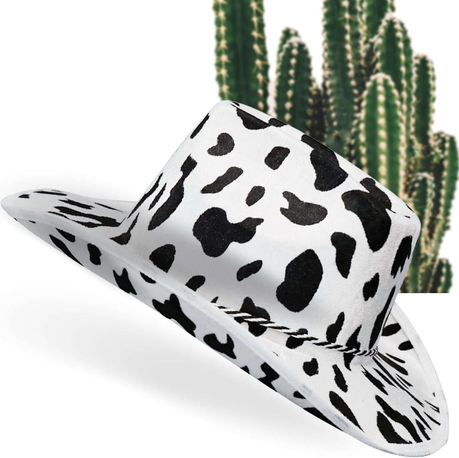 Cow Print Cowboy Style Hat – Cow Print Cowboy Hat for Women Cowboy Hats ...