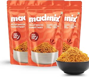 Madmix Millet Bhujia (Tangy Twist) : Amazon.co.uk: Grocery