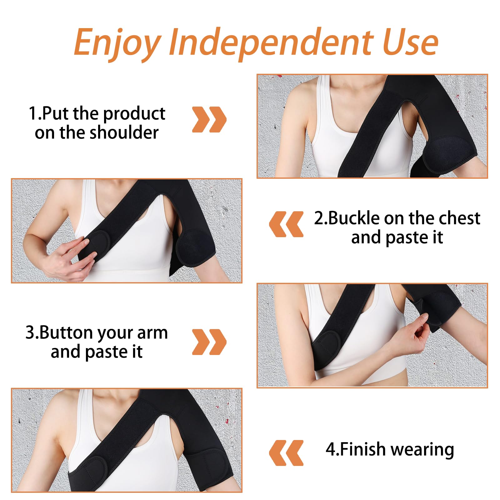 Snapklik.com : Garqitwan Compression Brace, AC Joint Rotator Cuff Helps ...