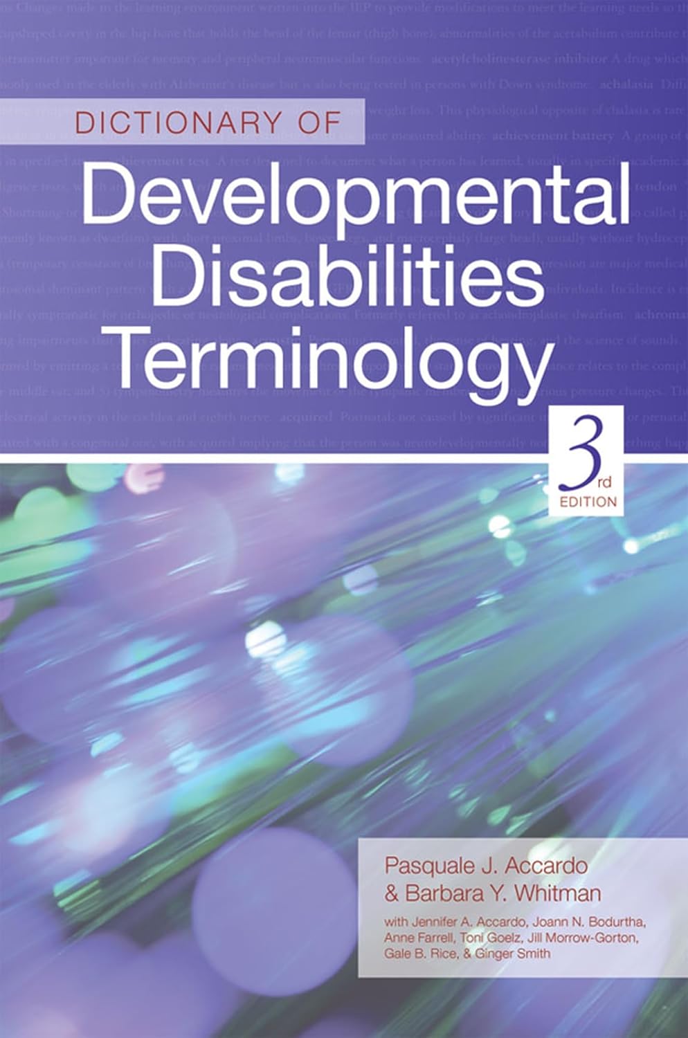 Dictionary of Developmental Disabilities Terminology: 9781598570700 ...