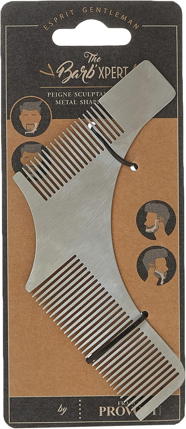 Franck Provost The Barb Xpert Metal Sculpting Comb for Beard Trimming ...