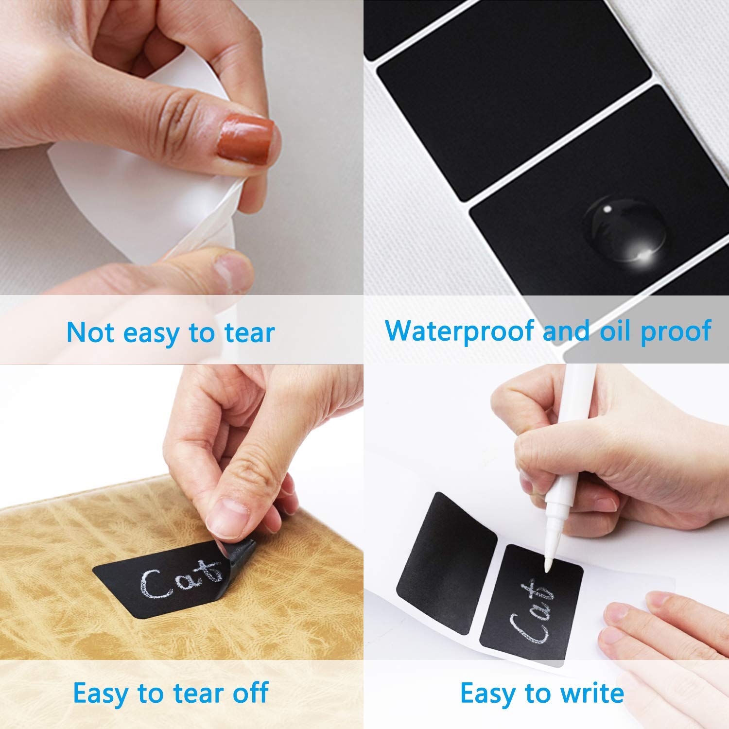 Snapklik.com : Chalkboard Labels 120pcs Marker Waterproof Blackboard ...