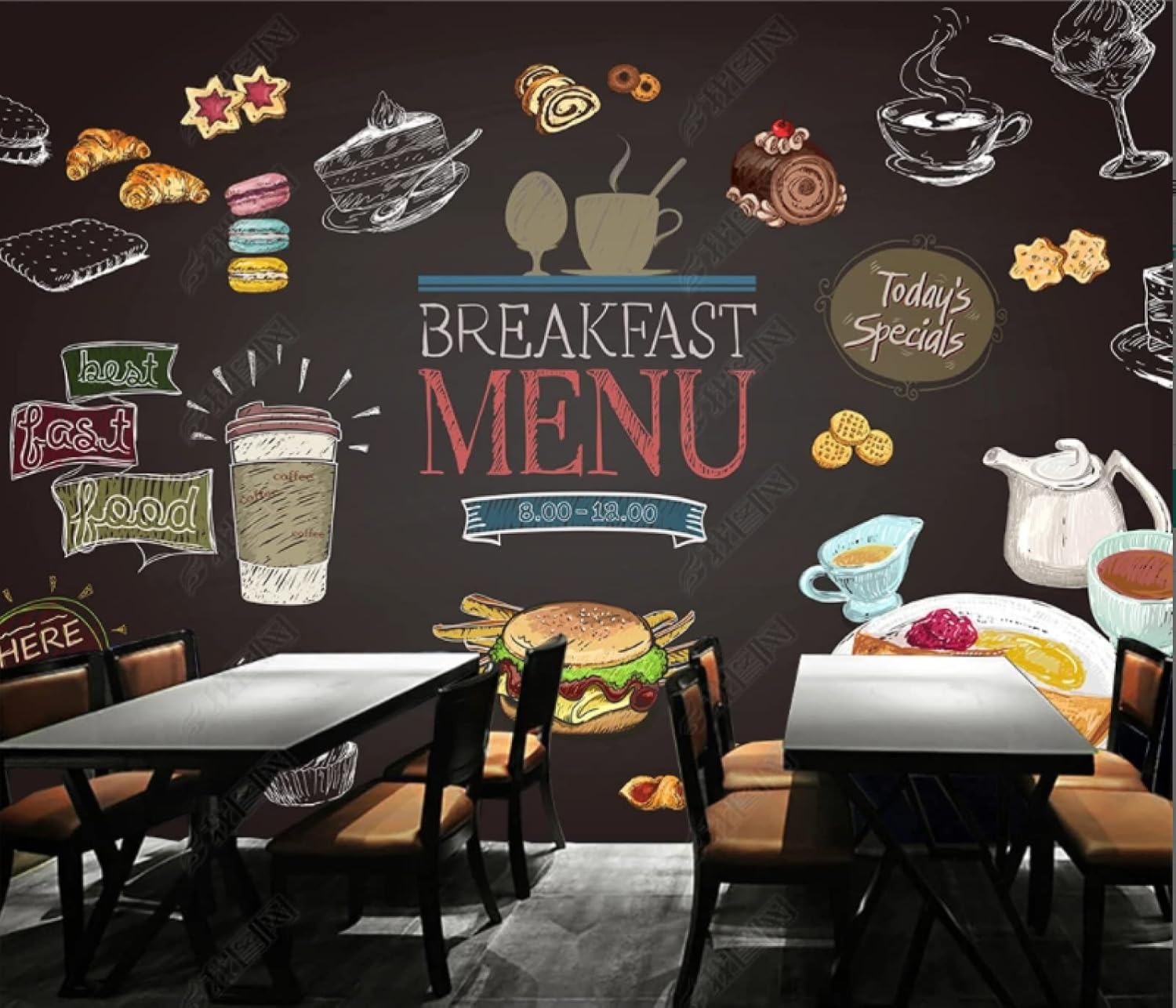 Restaurant Menu Background Wallpaper