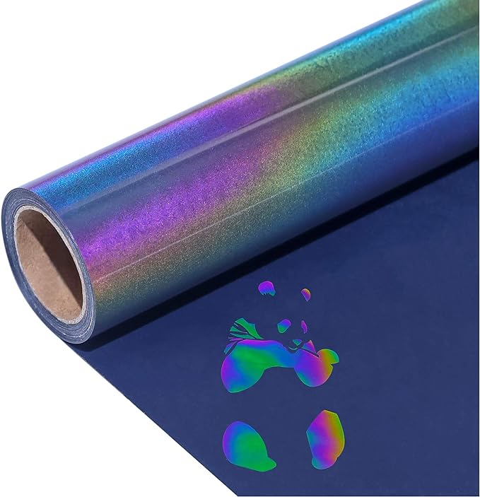 Amazon.com: Reflective Heat Transfer Vinyl HTV Vinyl 12in x 6ft ...