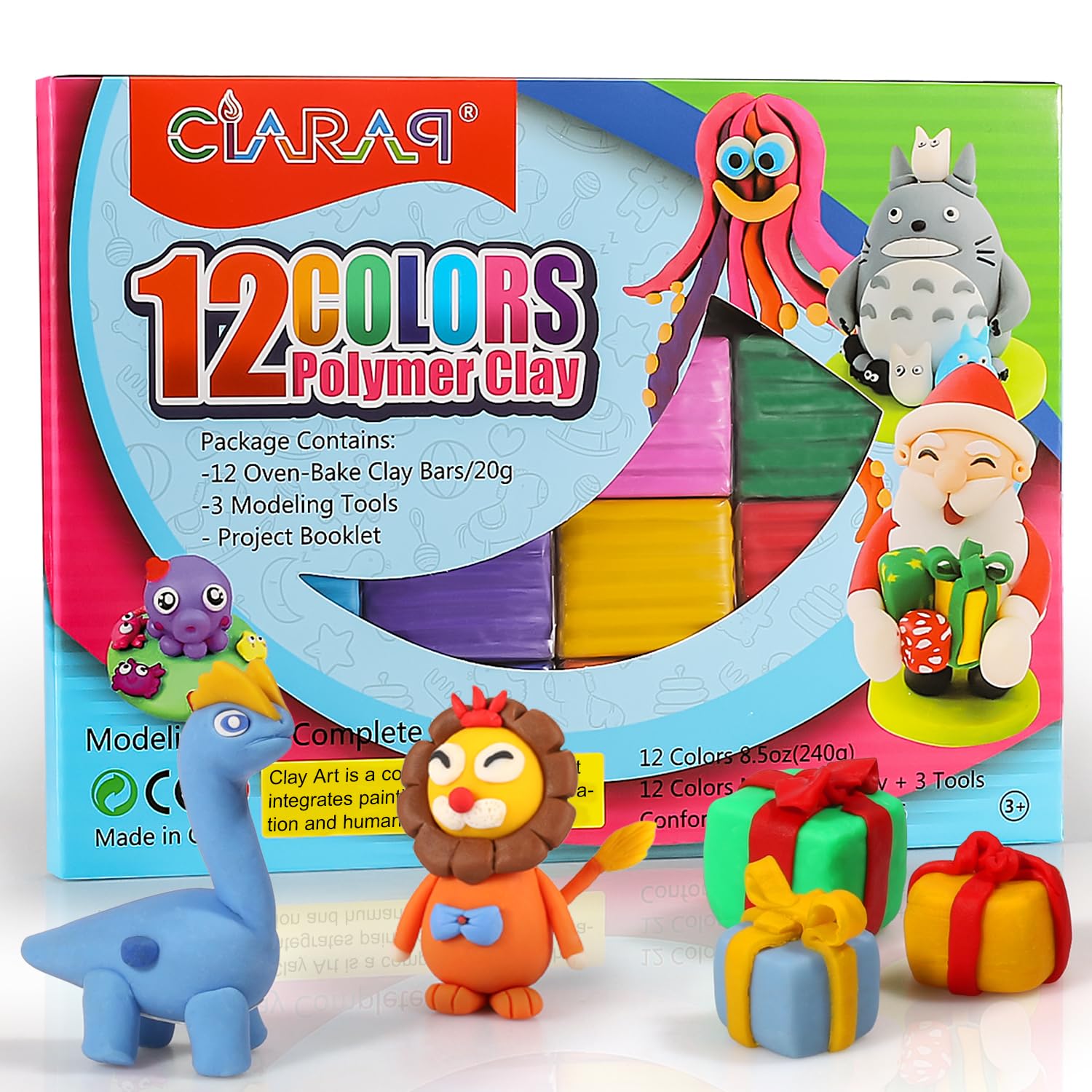 Snapklik.com : Small Modeling Clay Set, 12 Colors Safe & Non-Toxic Oven ...