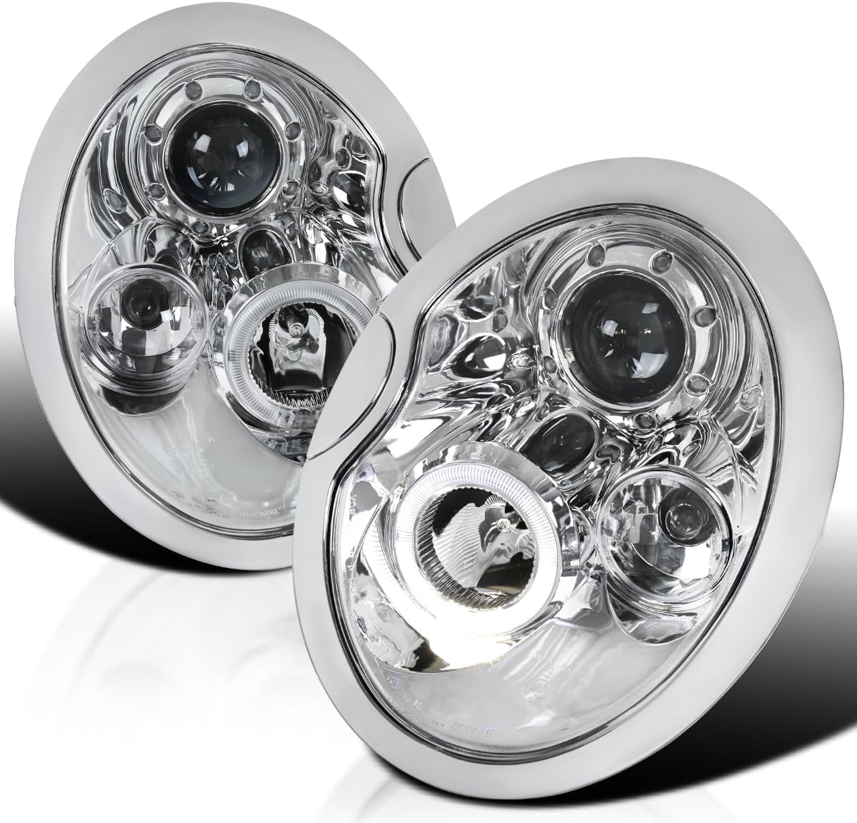 Amazon.com: USR DEPO R50 R52 R53 Black Housing Headlights - Headlamps ...