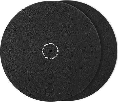 Amazon.com: Facmogu 2PCS 2mm Turntable Slipmat Wool Mat, 12 Inch Slip ...